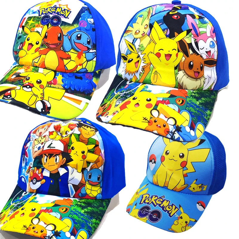 Pokemon-Baseball-Cap-Pikachu-Y2k-Beach-Anime-Character-Funny-Hat ...
