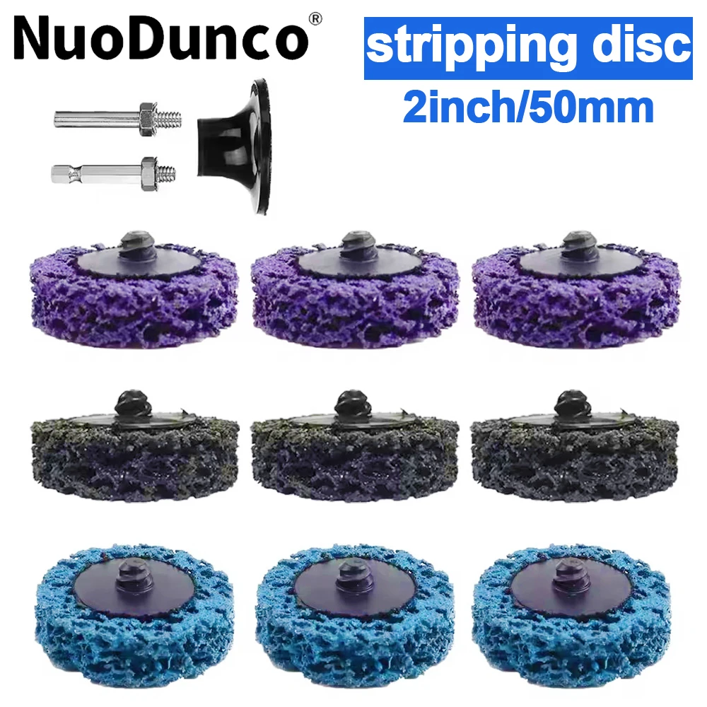 2 Inch 3 Colors Quick Change Roloc Poly Stripping Discs with 1/4" Roll ...