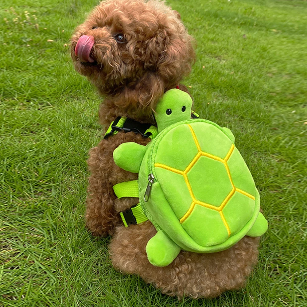 Turtle-Shape-Pet-Backpack-Dog-Snack-Bag-Puppy-School-Bag-Large-Capacity ...