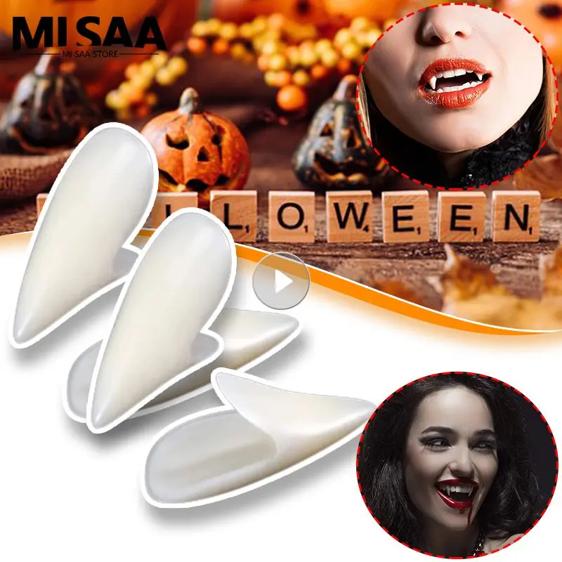1-Pair-Halloween-Vampire-Teeth-Fangs-Dentures-Prop-Party-Costume ...