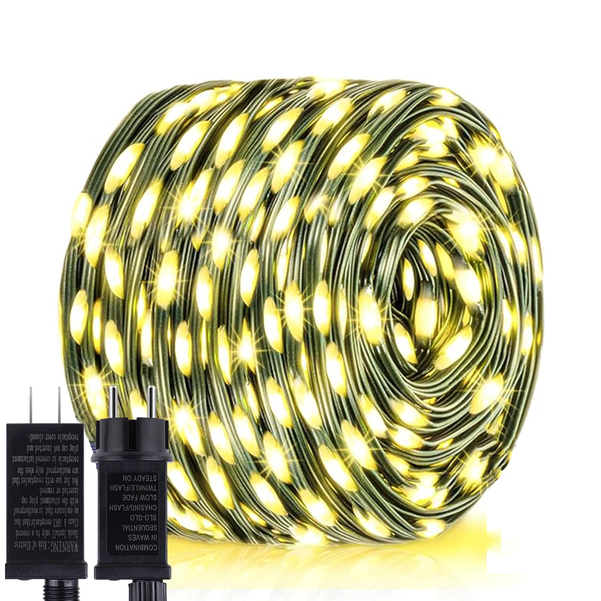 Warm White RGB LED Lights for Christmas Decoration Leather Wire String ...