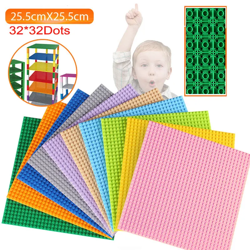 High-Quality-Double-sided-32-32-Dots-Classic-Baseplates-Bricks-DIY ...