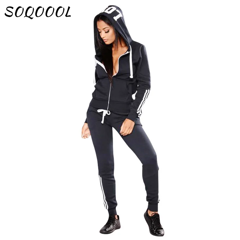 Ch-ndal-informal-para-mujer-conjunto-de-dos-piezas-Sudadera-con-capucha ...