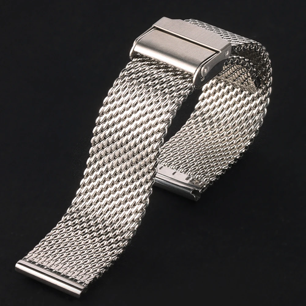 Correa-de-reloj-de-acero-inoxidable-malla-gruesa-Milanesa-De-1-0mm-3mm ...