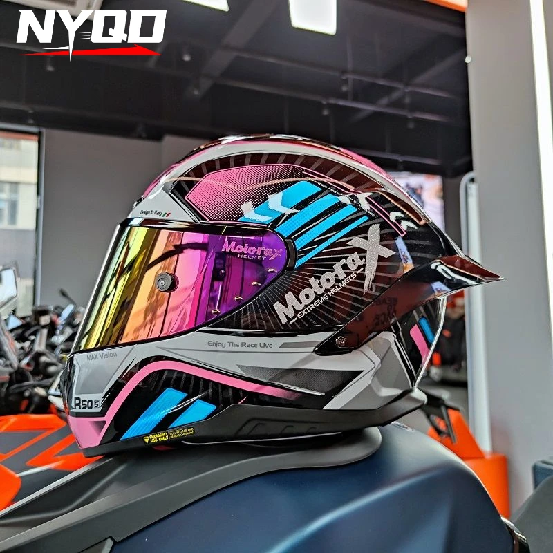 Motorax-Morex-R50s-Motorcycle-Gray-Helmet-Men-s-and-Women-s-One-Piece ...