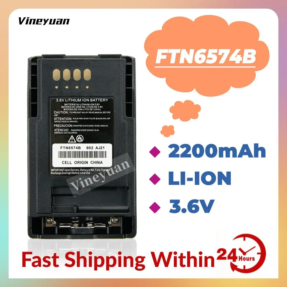 Battery For Motorola Mtp850 Cep400 Ftn6574 Ftn6574a Pmnn6074 Ap-6574 ...