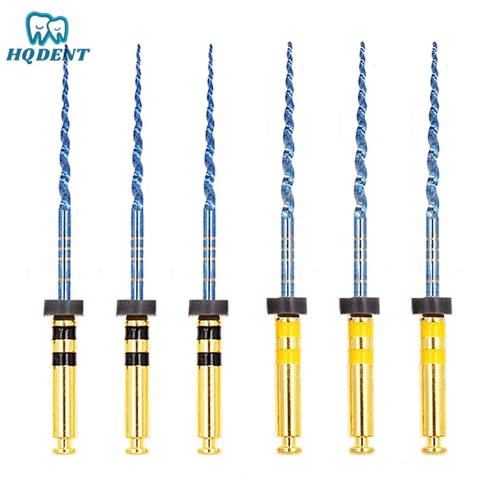 Glin-Dental-Nickel-Titanium-Metal-Super-Blue-Rotary-Files-Root-Canal-Files-Endodontic-Equipment ...