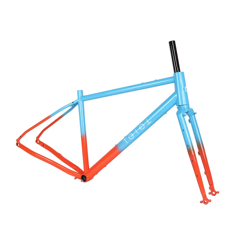 Road-Bicycle-Frame-with-Fork-Chrome-Molybdenum-Steel-Small-Travel ...