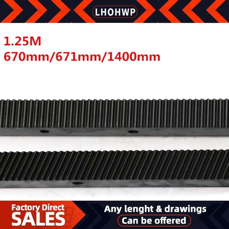 1pc-1-25-Mod-Helical-Rack-1400mm-670mm-Helical-Gear-Rack-And-1-25MOD ...