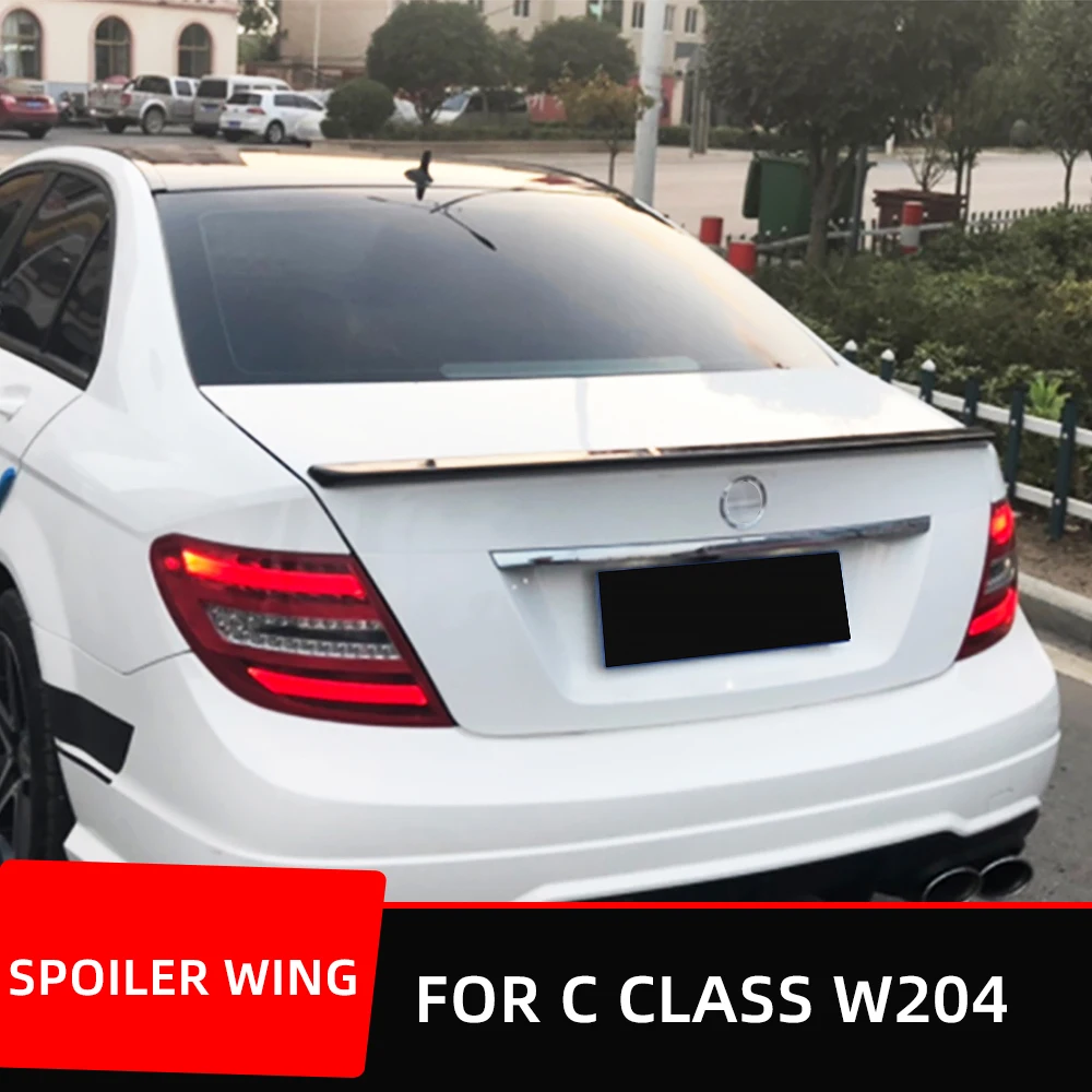 Rear-Trunk-Boot-Lip-Spoiler-Wing-For-Mercedes-Benz-C-Class-W204-C180 ...