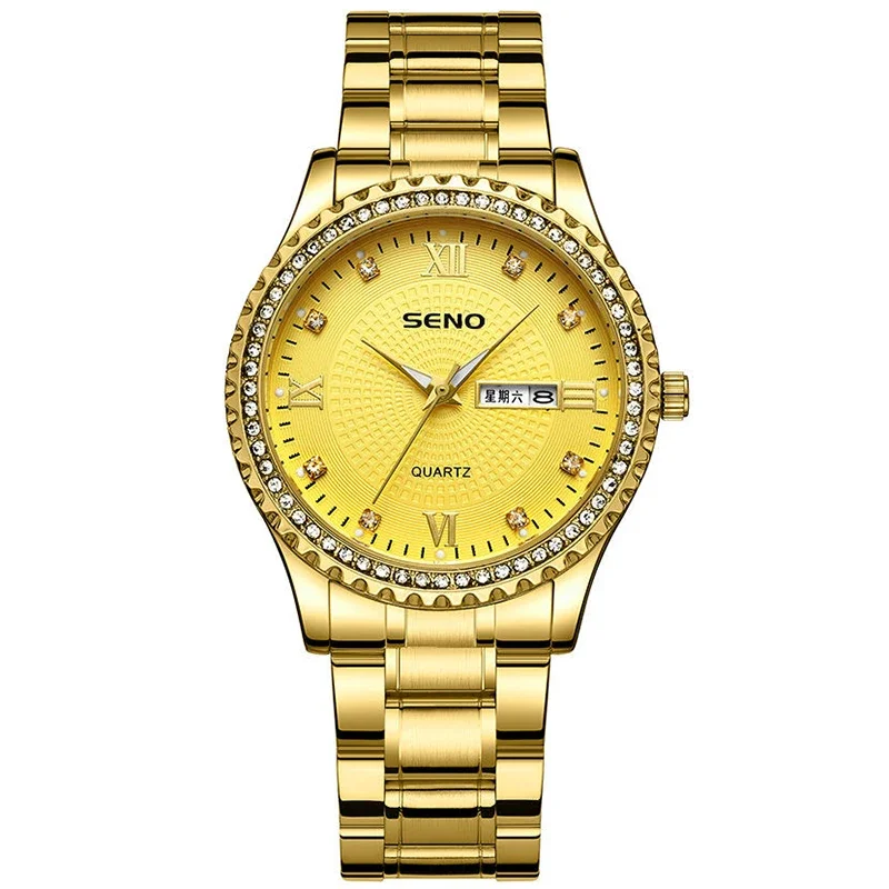 Gold-watch-men-s-fashionable-diamond-inlaid-dial-luminous-pointer-dual ...