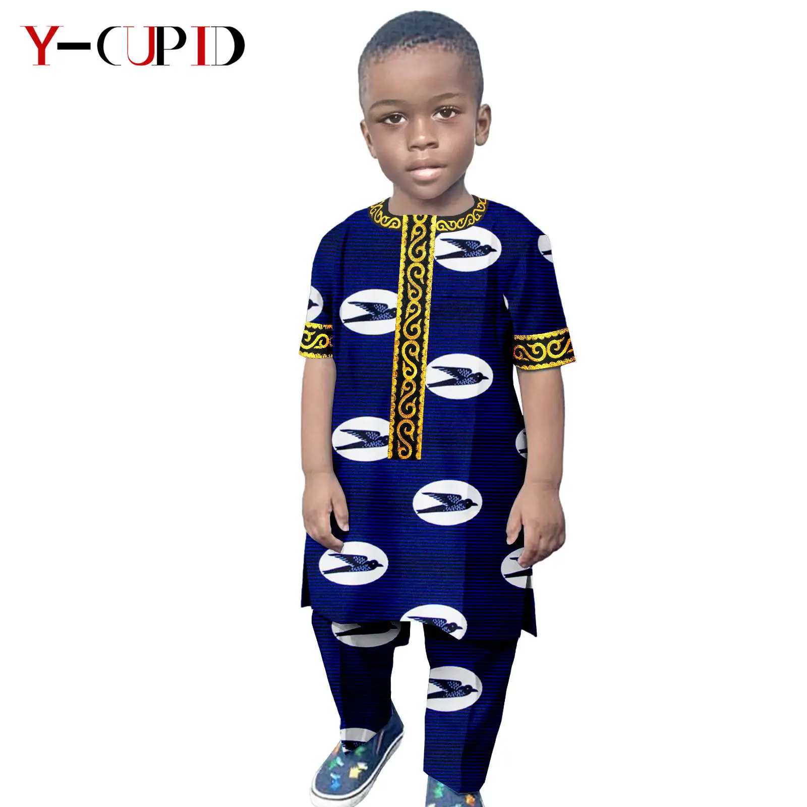 Afrikaanse-Kleding-Voor-Kinderen-Jongens-Outfits-Dashiki-Casual-Katoen ...