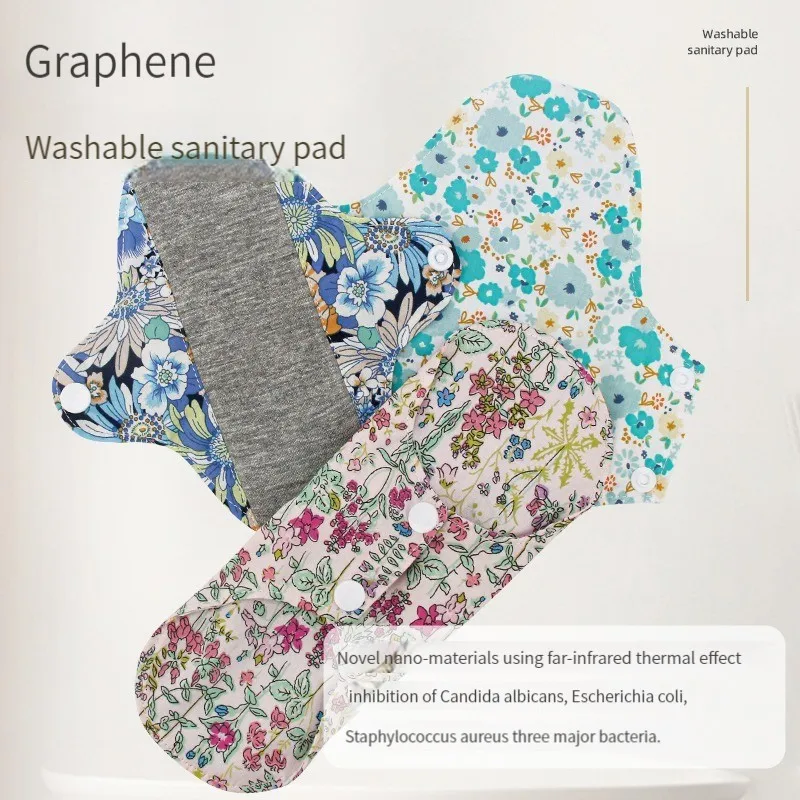 18-18cm-Reusable-Menstrual-Pads-Fleece-Graphene-Daily-Absorbent-Care ...