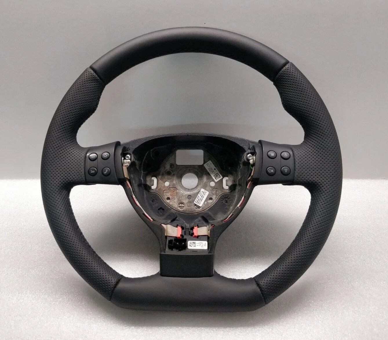 Flat-Bottom-Paddles-New-Leather-JETTA-EOS-CUSTOM-For-VW-GOLF-5-Steering ...