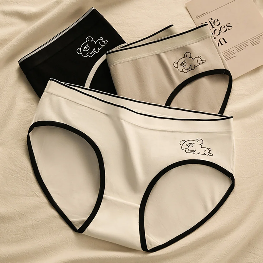 Culotte-en-coton-imprim-ours-de-dessin-anim-pour-femmes-sous-v-tement ...