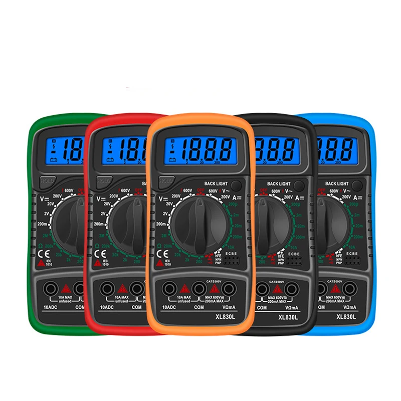 Multimetre,green--Multimètre numérique professionnel portatif ...