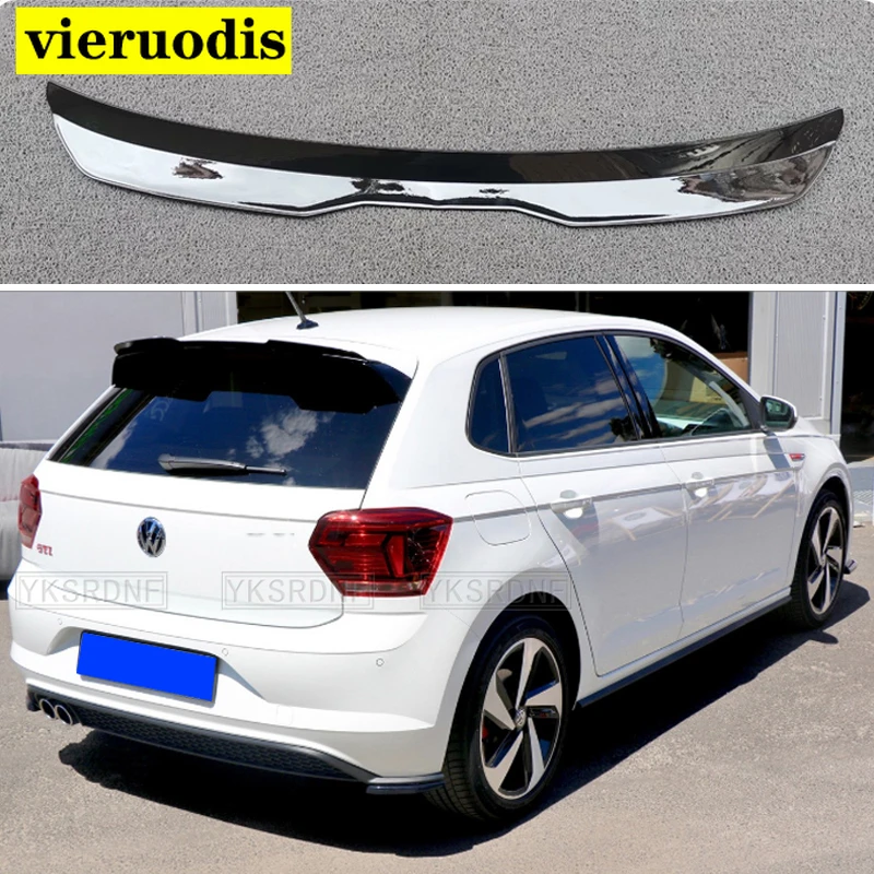 Spoiler Extension For Volkswagen Polo Aw Mk6 Spoiler Lip Abs Plastic ...