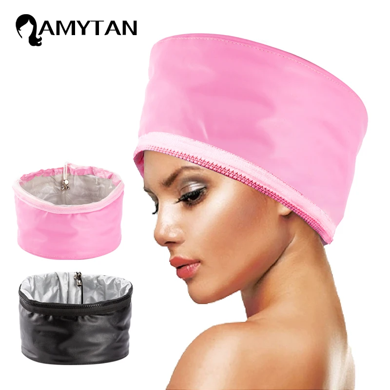 Hair Steamer Thermal Heat Cap Deep Conditioning Natural Black Hair ...