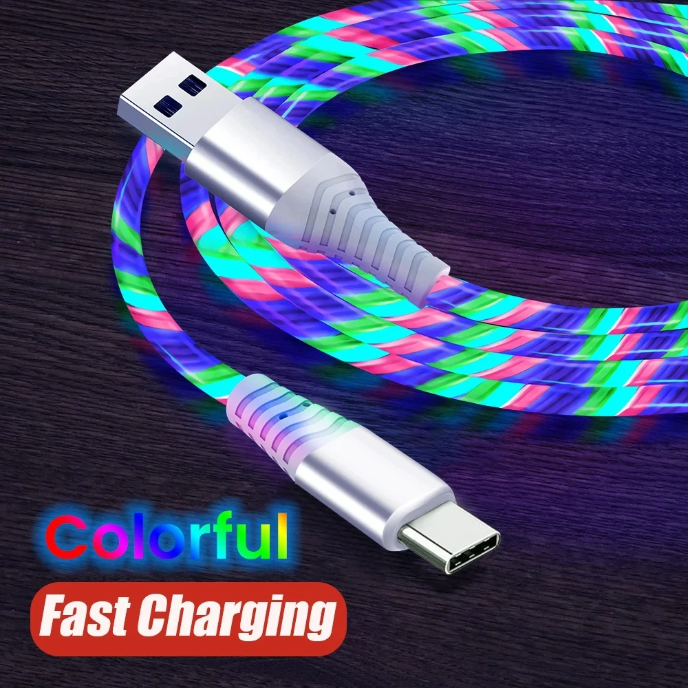 3-In-1-Flow-Luminous-USB-Cable-For-Samsung-LED-Kable-USB-To-Micro-USB ...