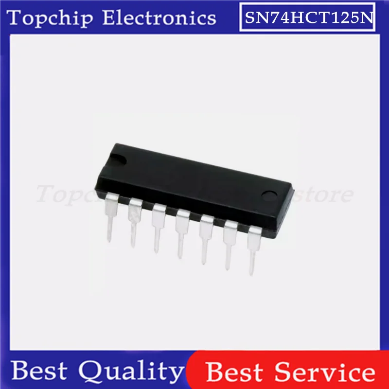 10pcs SN74HCT125N 74HCT125 74HCT125N SN74AHCT125N DIP-14 New ...