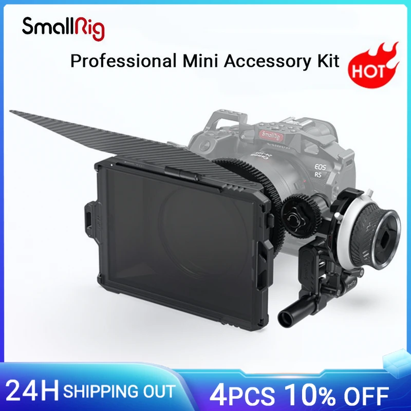 Smallrig mini matte box e mini siga foco conjunto profissional mini kit ...