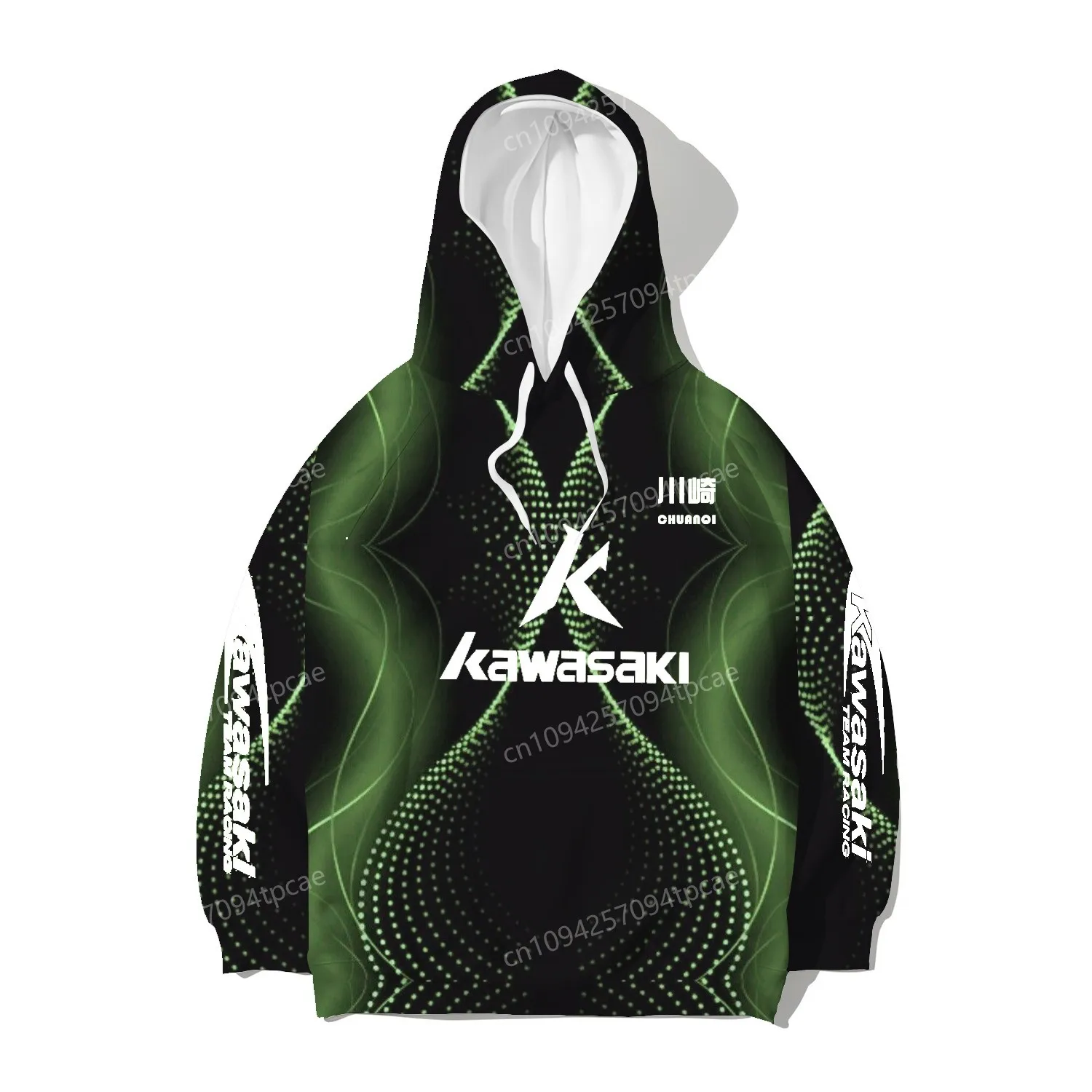 Kawasaki Motorcycle Uniform Mens Clothing Oversized Hoodie Racing Suit ...