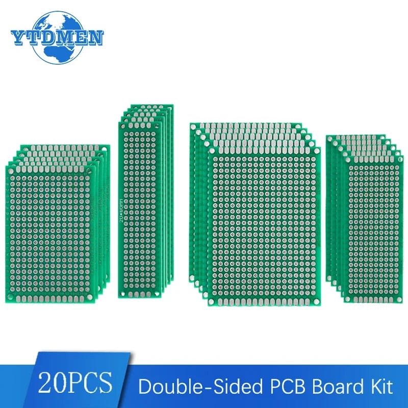 20PCS-PCB-Prototyping-Board-Circuit-Protoboard-Universal-Double-Sided ...