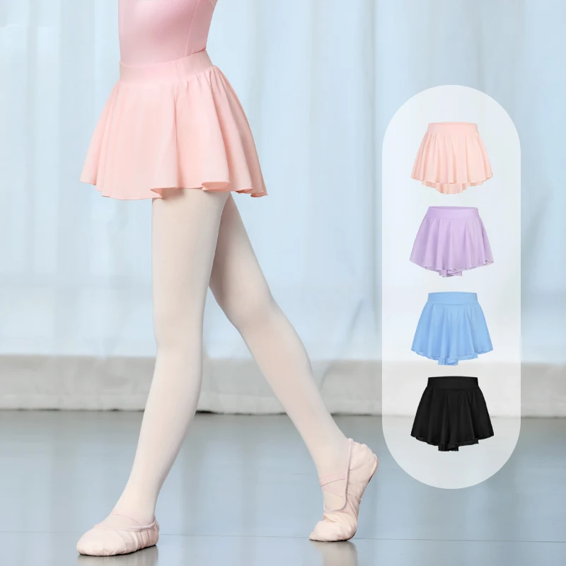 Ballet Dance Skirt for Girls Kids Elastic Waist Dance Short Skirts Teen ...