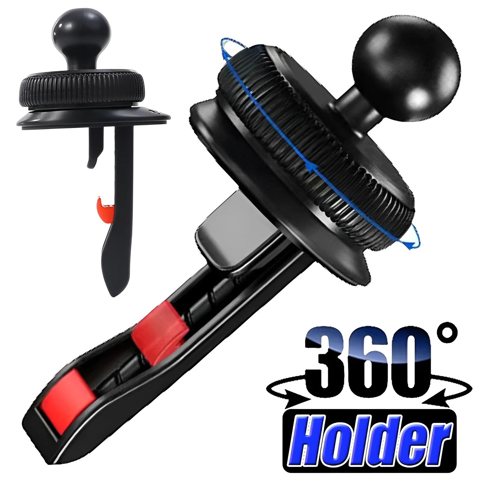 Universal 17mm Ball Head Base Cell Phone Holder Car Air Vent Clip Cell ...