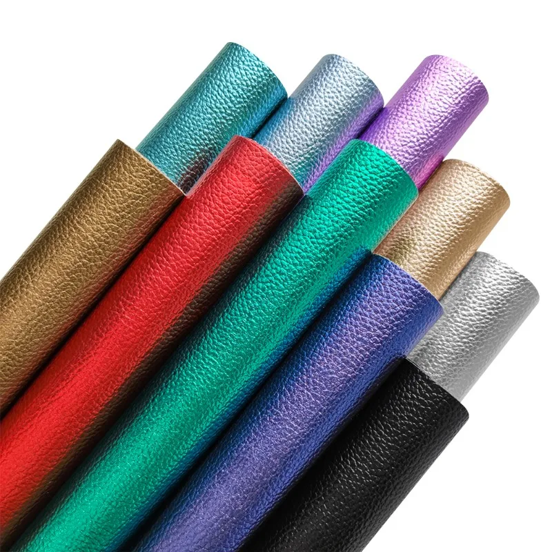 46x135cm-Metal-Lychee-Embossed-Faux-Leather-Rolls-Very-Suitable-for ...