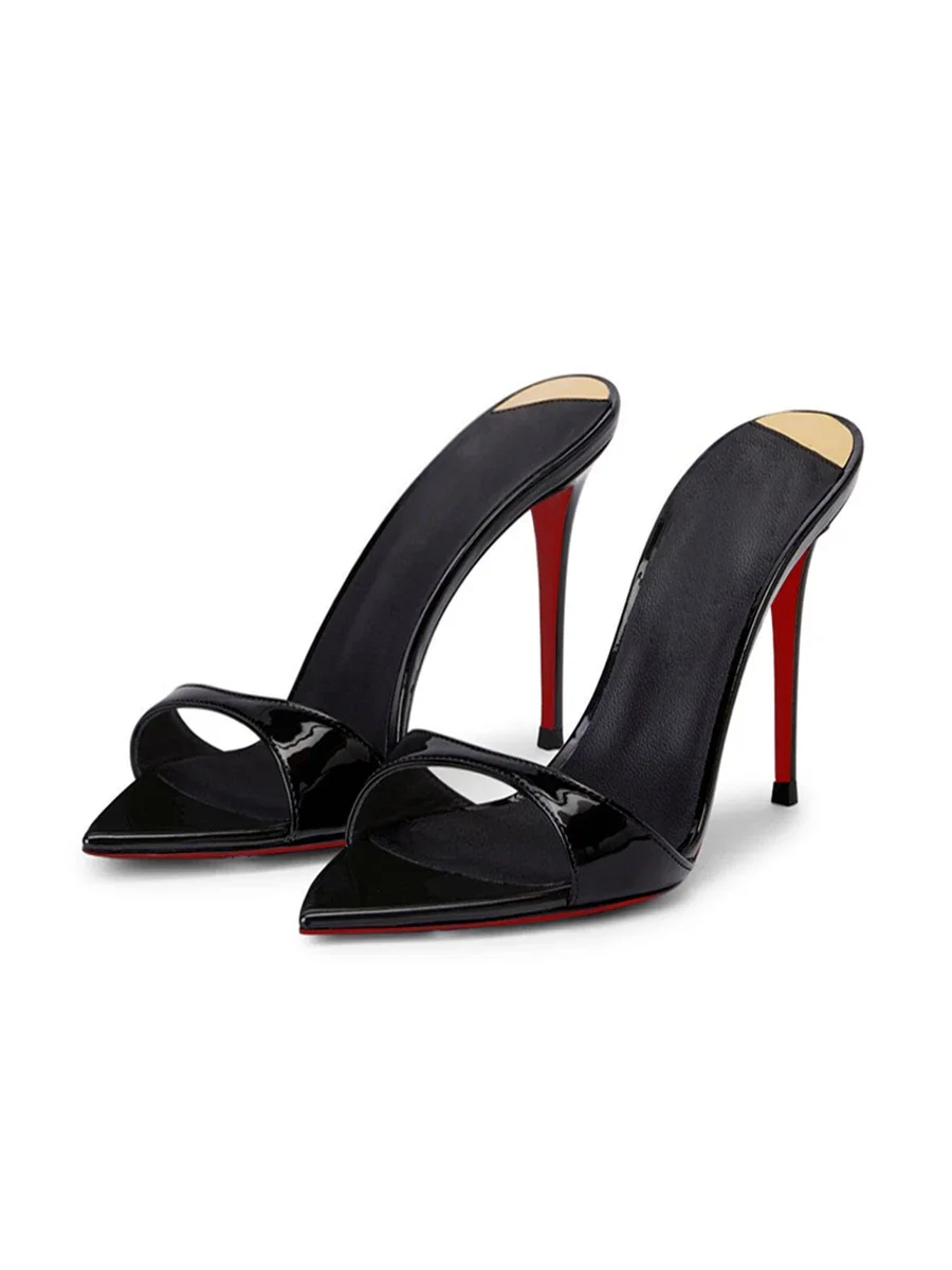 New-pointed-black-red-soled-high-heeled-shoes-for-women-high-heeled ...