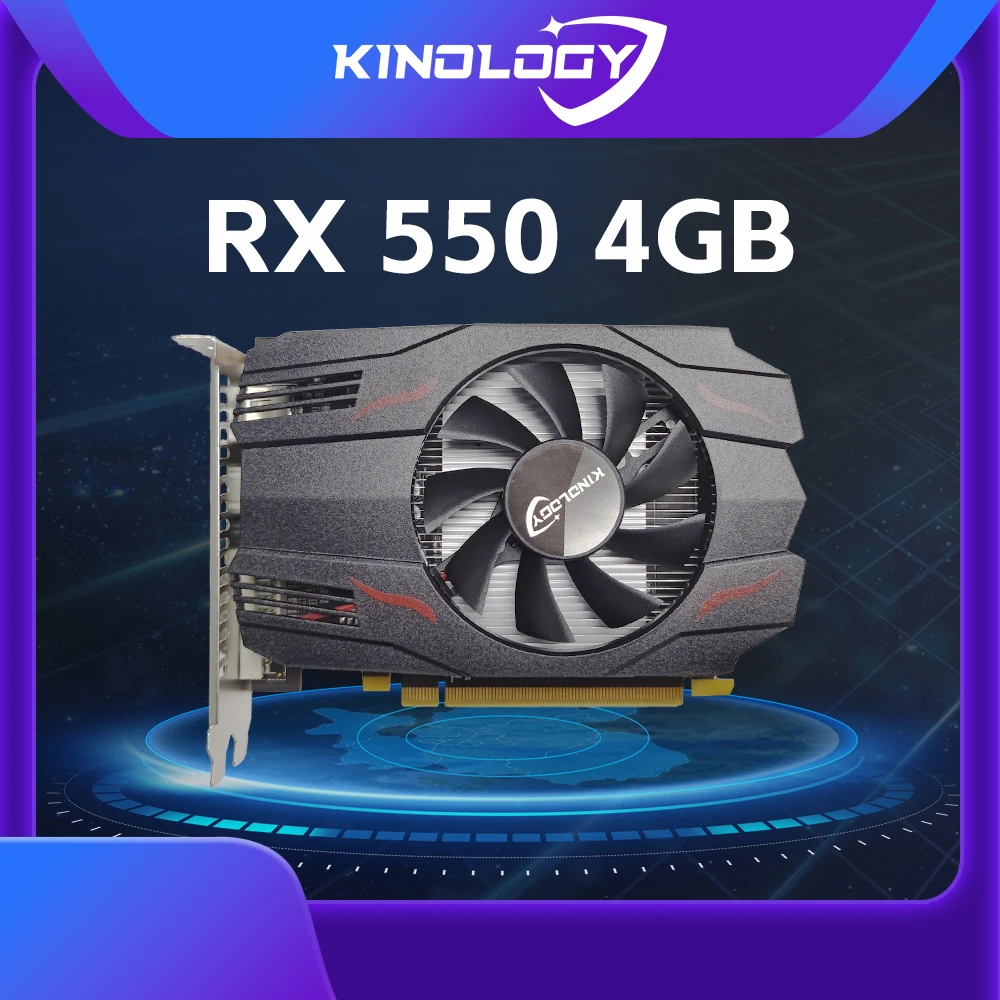 Kinology-New-AMD-RX550-4GB-GPU-GDDR5-For-Desktop-PC-Games-Video-Office ...