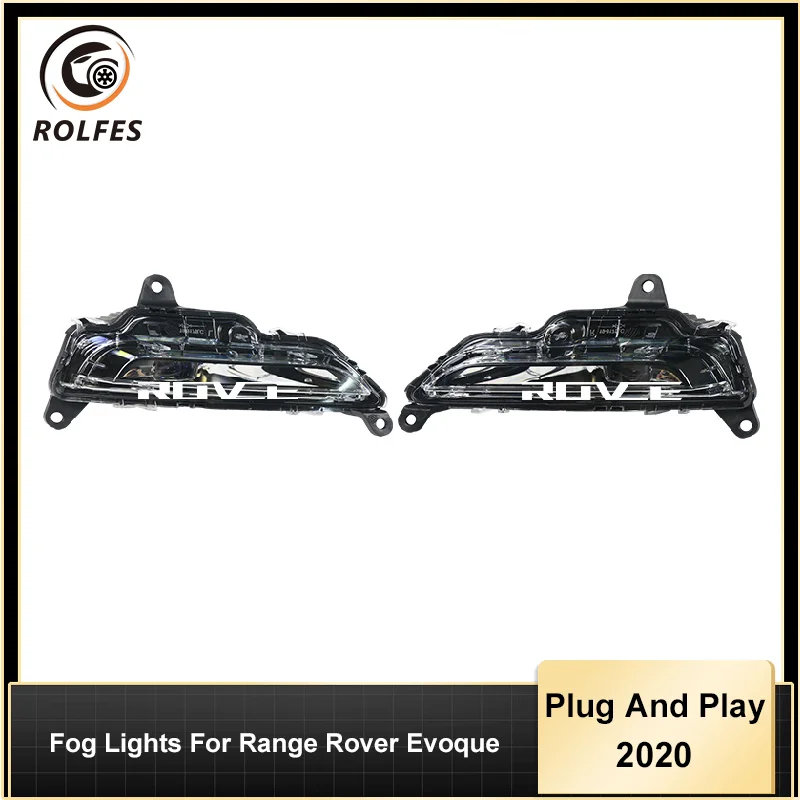ROLFES Car LED Front Fog Lights Assembly LR119469 B LR119470 B LR116033 ...