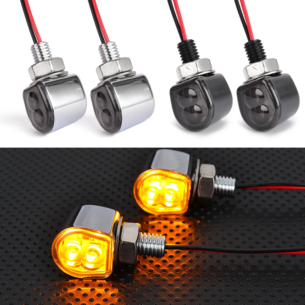 Mini-Motorcycle-Turn-Signal-Light-Smoke-Lens-led-Indicator-Lamp-12V ...