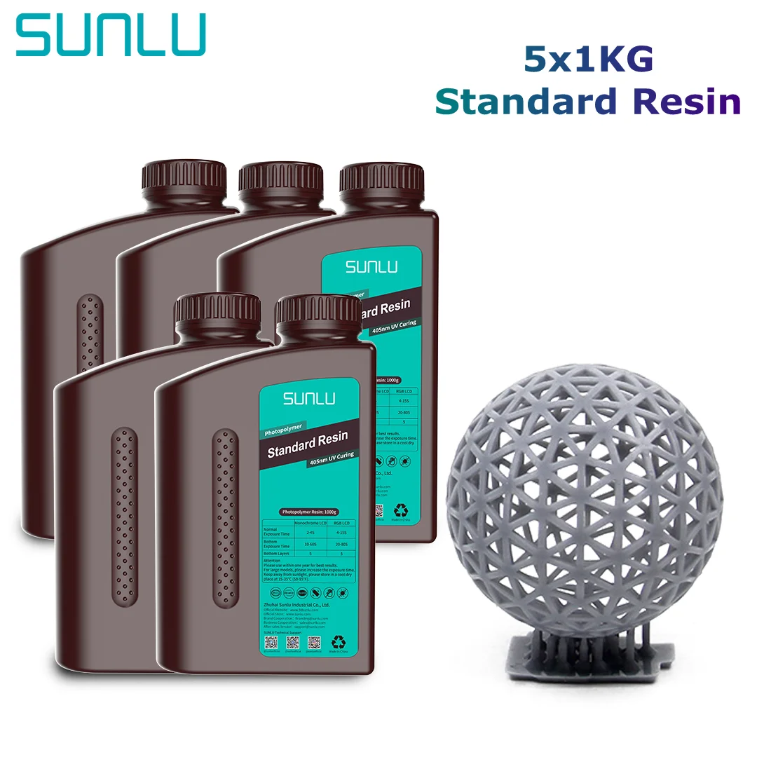 SUNLU-5KG-Standard-Rigid-UV-Resin-405nm-Low-Odor-Quick-Curing-Good ...