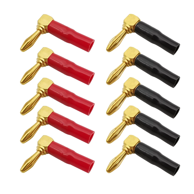 5Pair-4mm-Banana-Plug-Red-Black-Soft-Plastic-Shell-Connector-L-shaped ...