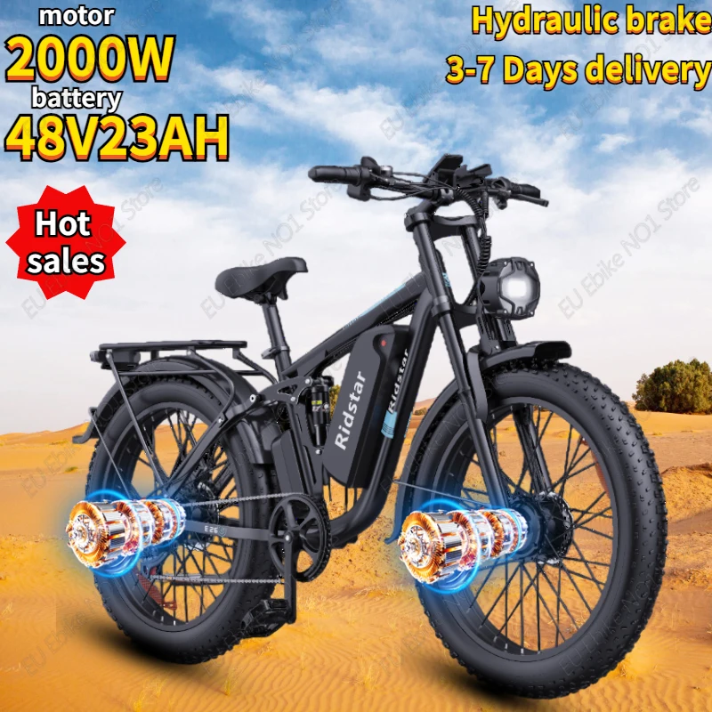Electric-Bicycle-2000W-Dual-Motor-48V23AH-All-terrain-E-bike-Hydraulic ...