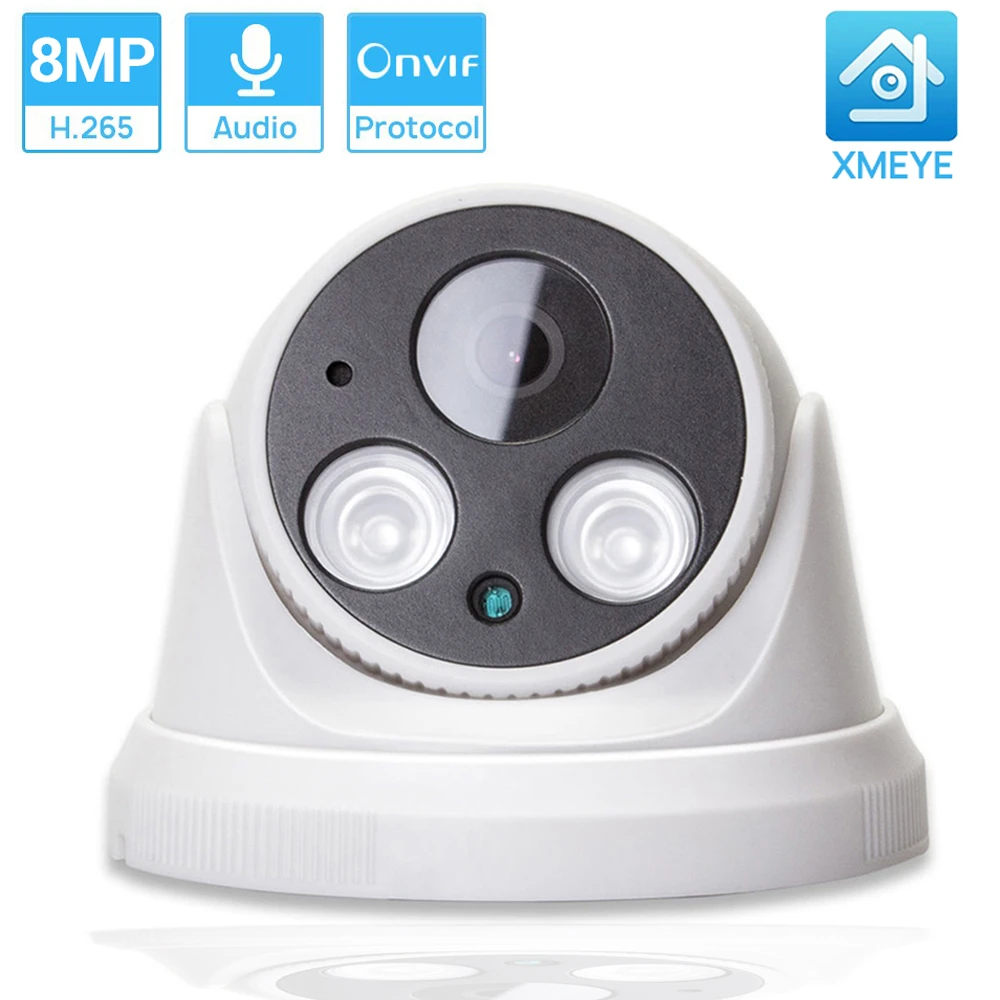 4K 8MP IP Camera Indoor Camera Internal Microphone Nigthvision XMeye H ...