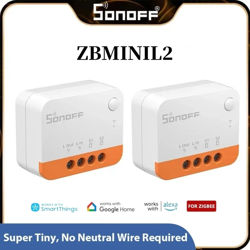 1-10PCS-SONOFF-ZBMINIL2-Extreme-ZigBee-Mini-Smart-Switch-No-Neutral ...