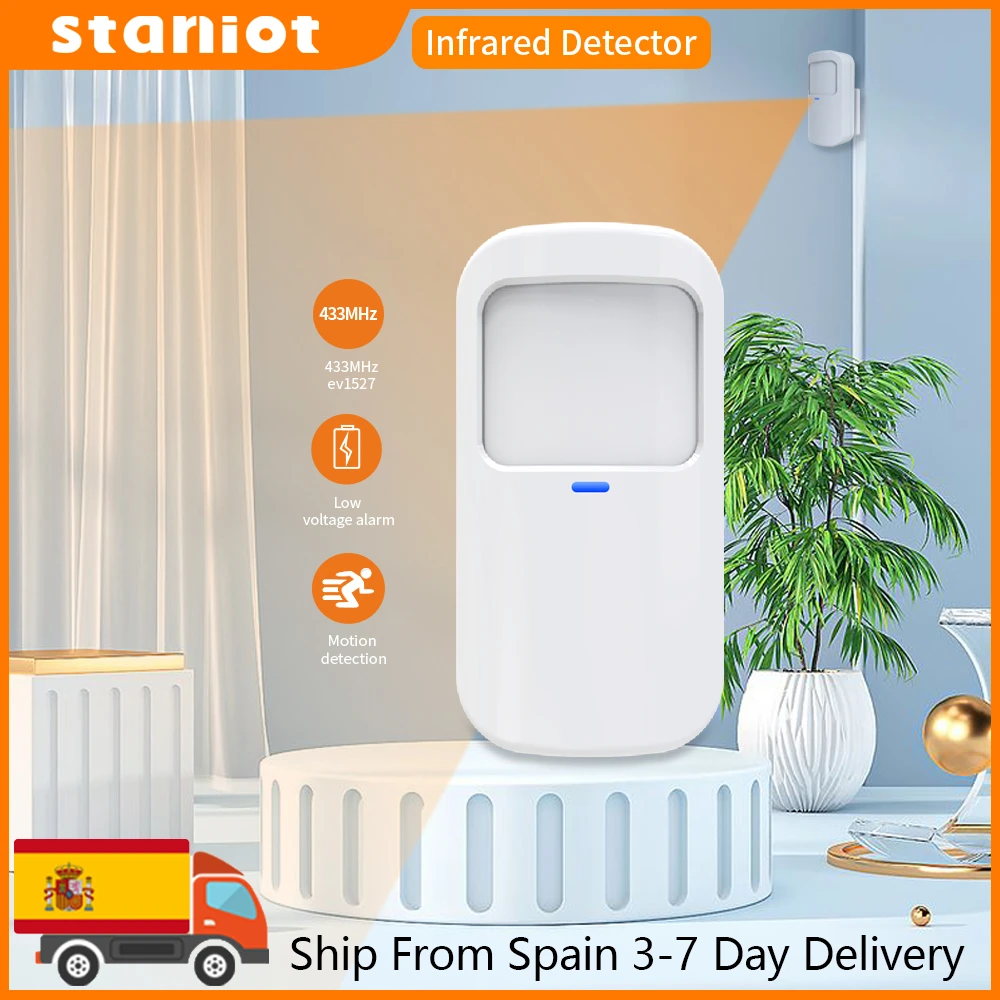 Smart Wifi Infrared Detectors Pr110 Wireless Pir Motion Sensor 433mhz ...