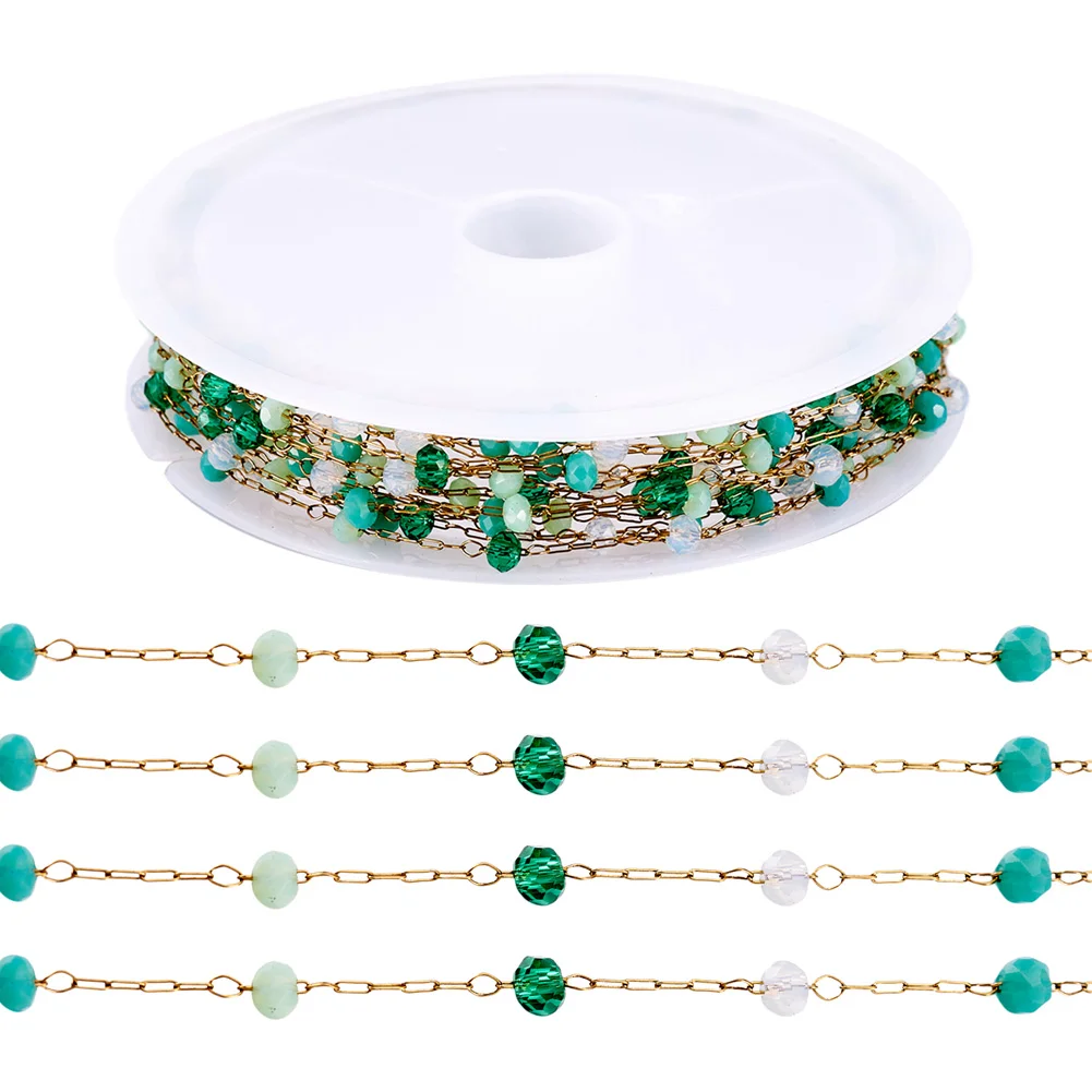 about-3m-Roll-Natural-Crystal-Faceted-Round-Beaded-Chains-Soldered-316 ...