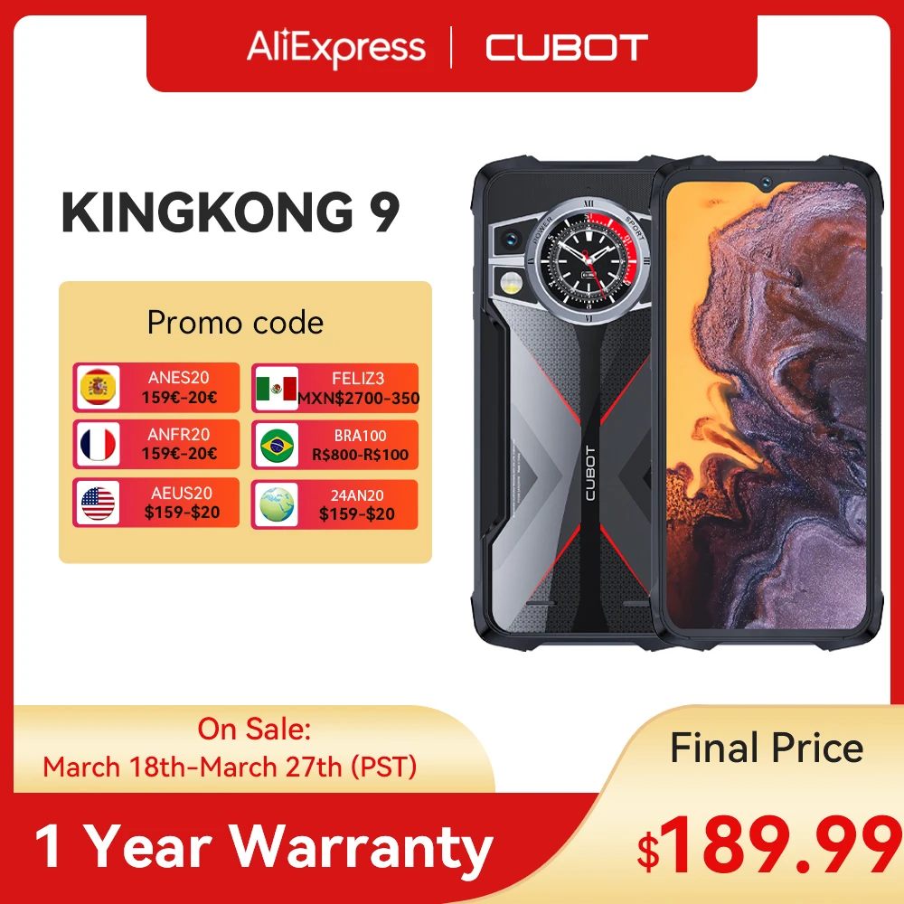 Cubot-KingKong-9-Rugged-Smartphone-6-583-Screen-120Hz-100MP-32MP-Camera-Mobile-Phone-10600mAh ...