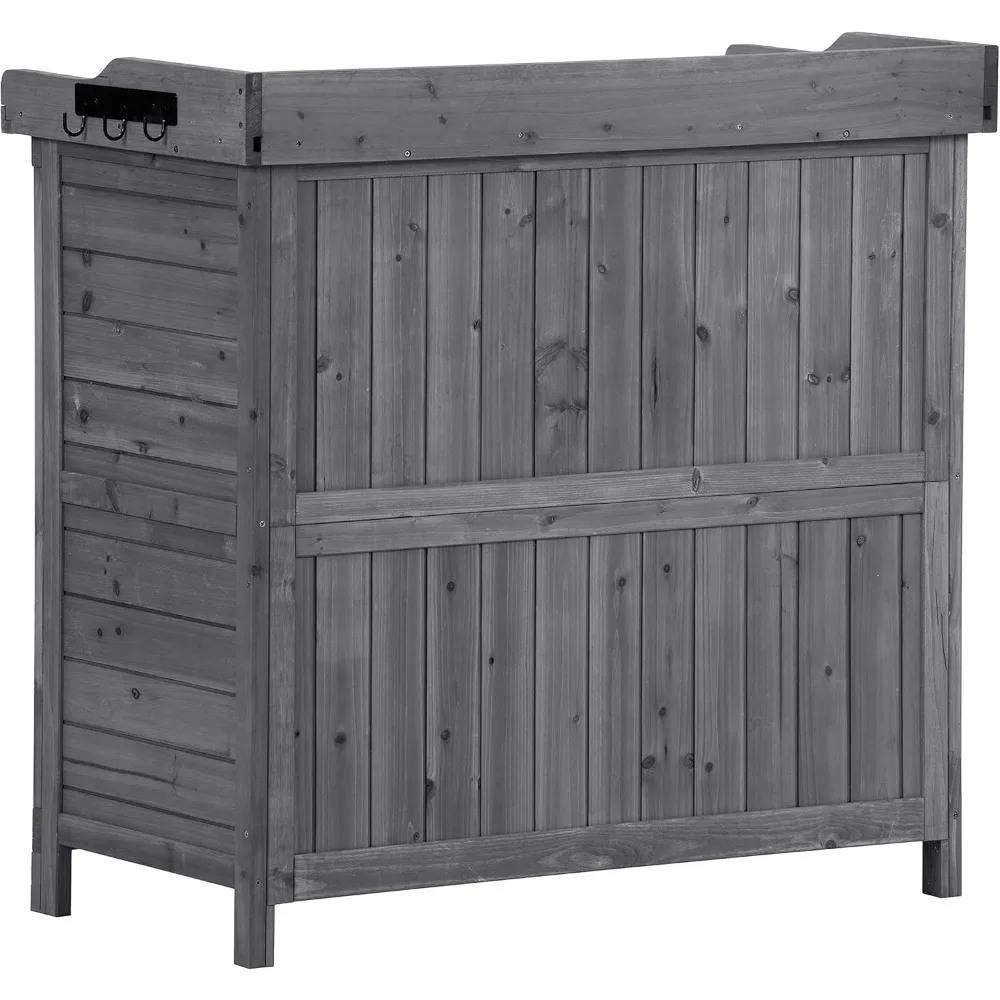 39″ Outdoor Wooden Storage Cabinet – Live In Style Co.