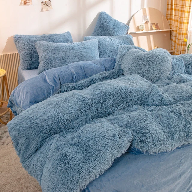 Light Blue And Coral Bedding