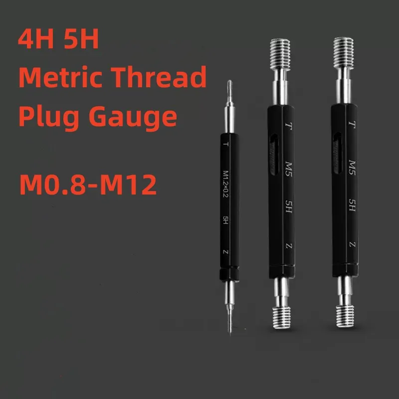 M0.8 M12 Steel Mer cury Gage Metric Fine Thread Plug Gauge High Quality wholesale 4H/5H M0.8M1 ...