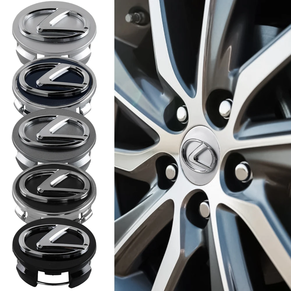 4Pcs 56/60mm Car Wheel Tire Rim Cover Center Hub Cap Decoration For ...