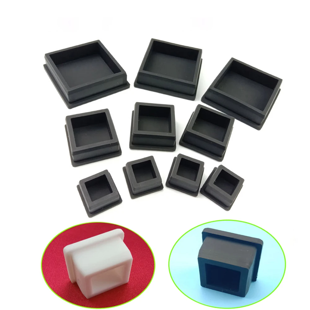 4pcs-9-27mm-Square-Silicone-Rubber-Hole-Caps-Pipe-Inserts-Plug-Bung ...