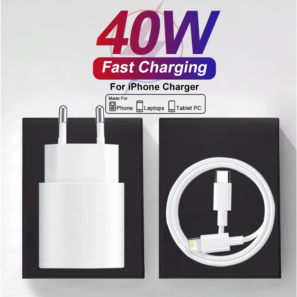 For Apple Original 40W Phone Charger USB C Fast Charging For iPhone 16 ...