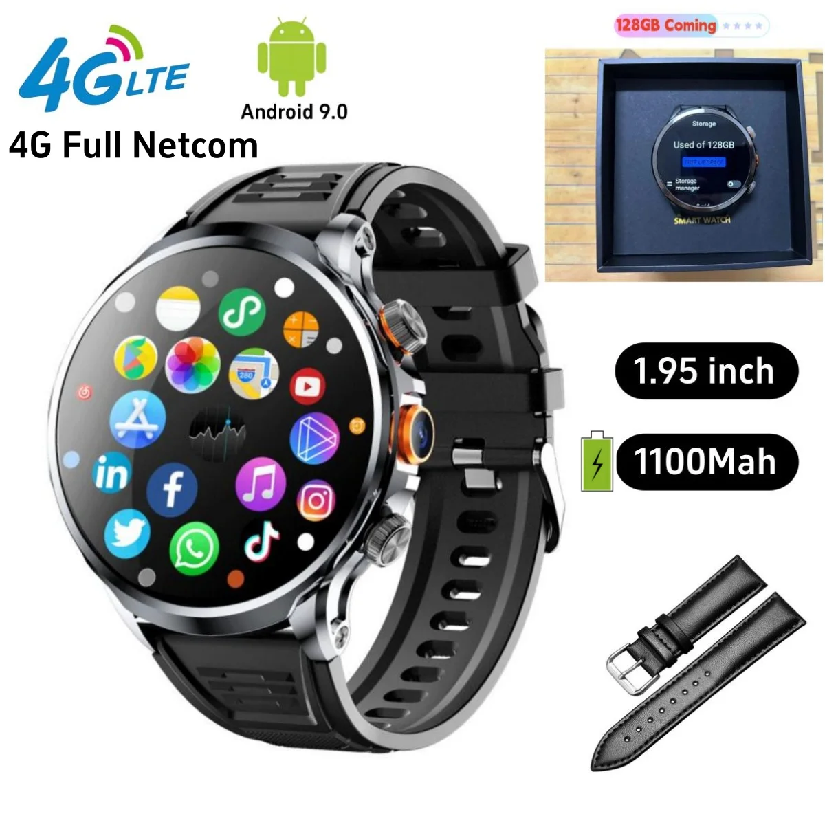 NEW-Arrival-H18-Smart-Watch-4G-LTE-Full-Netcom-Android-Smartwatch-With ...