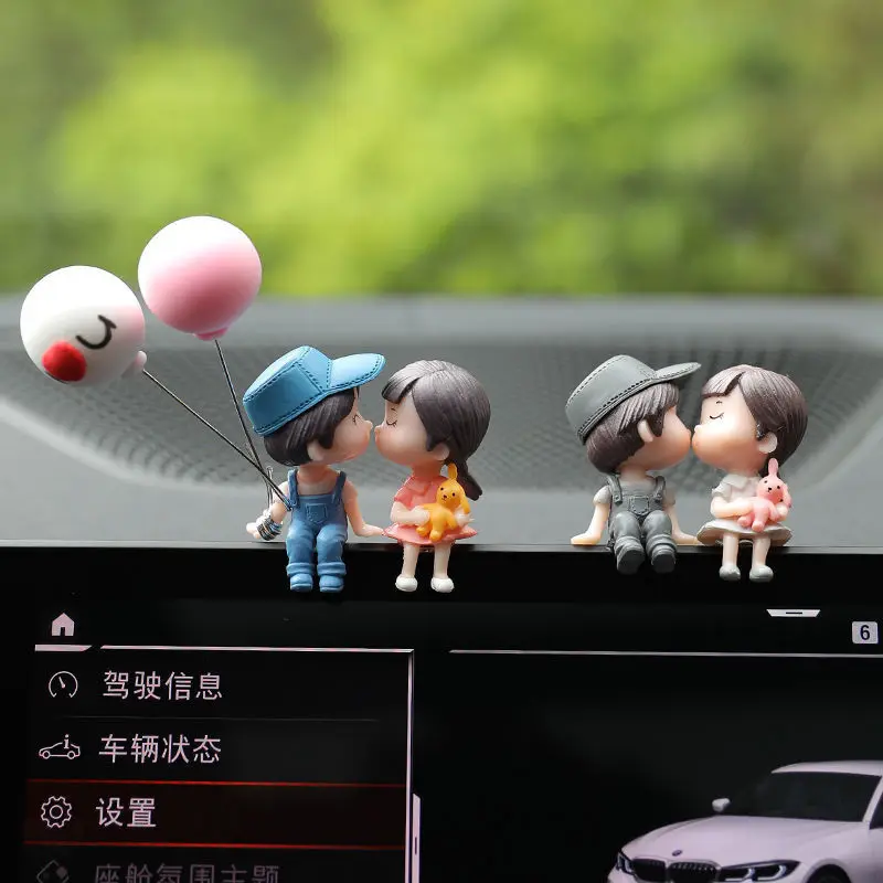 Car-Couple-Ornaments-Car-Interior-Accessories-Cute-Kissing-Couple-Dolls ...